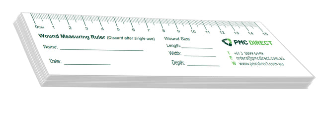 Wound Measurement Ruler 15cm - 50 Pad – Mable Direct